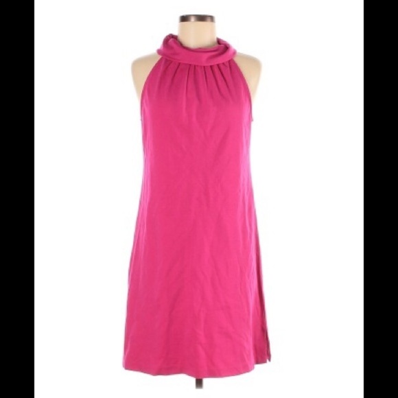 1901 | Dresses | 91 Pink Halter Neck Dress With Gold Buttons | Poshmark